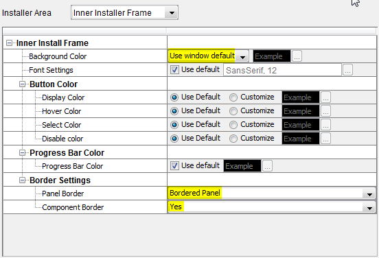 How to Add Back the Inner Installer Frame Borders in InstallAnywhere ...