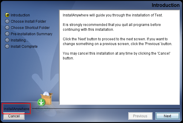 How do you Remove the InstallAnywhere Logo Text from the Installer Panels?