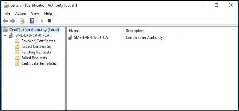 Create Windows CA code signing certificates for WSUS