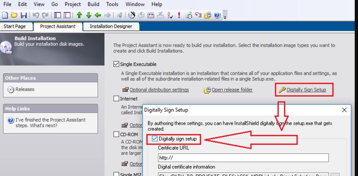 Delete Certificate From Project