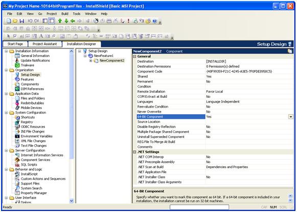 Install to the 64-bit Program Files Folder