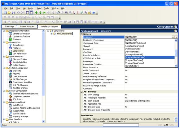 Install to the 64-bit Program Files Folder