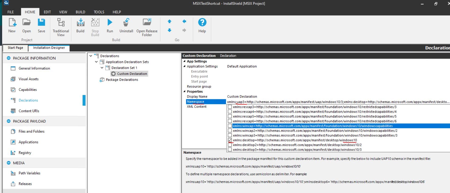How to Create Desktop Shortcuts in a MSIX Project Using the Package Support Framework