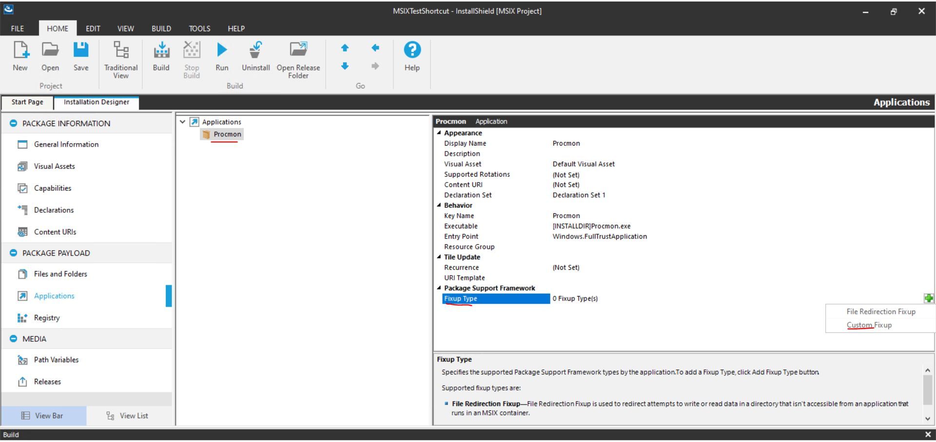 How to Create Desktop Shortcuts in a MSIX Project Using the Package Support Framework