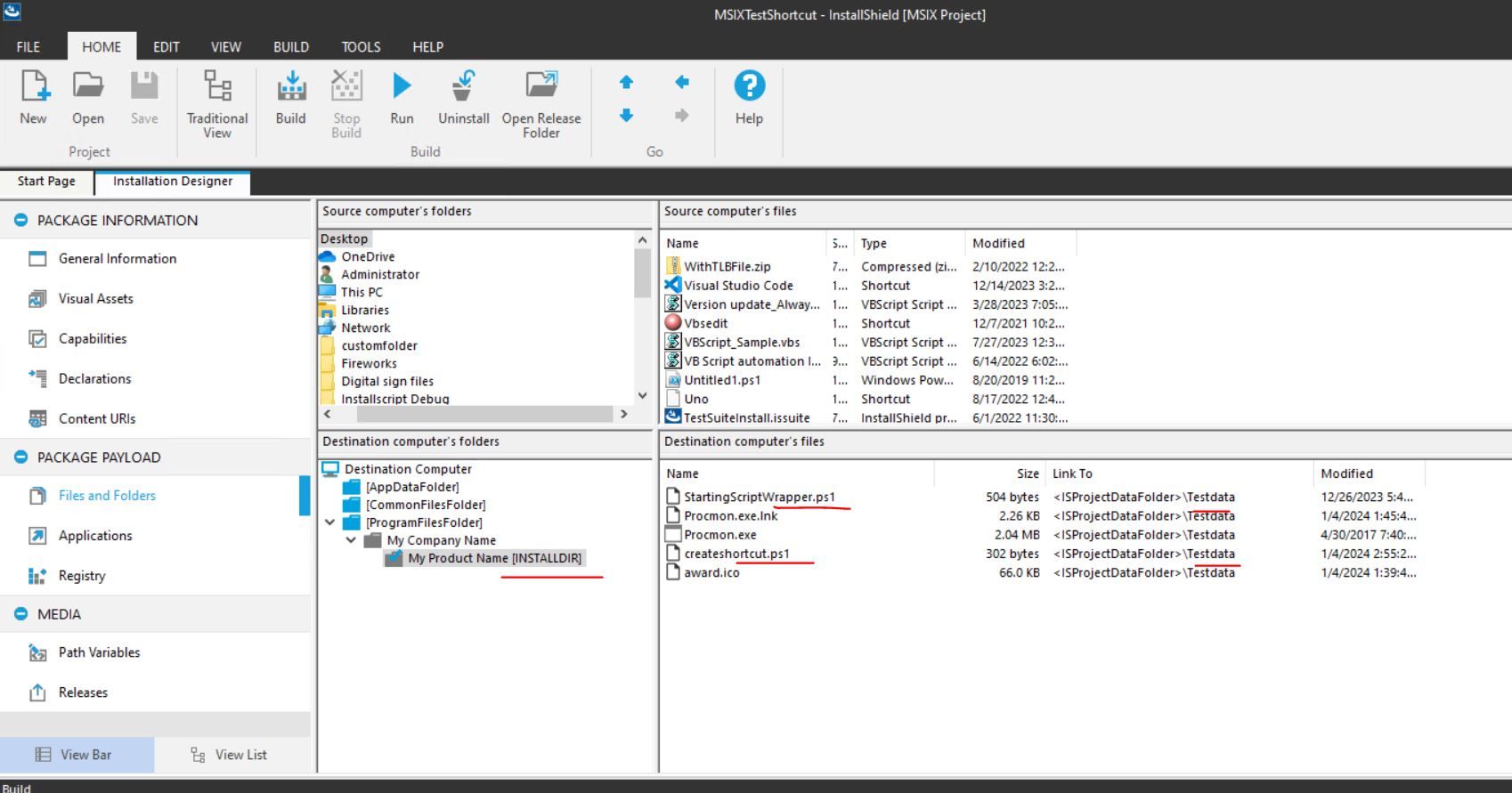 How to Create Desktop Shortcuts in a MSIX Project Using the Package Support Framework