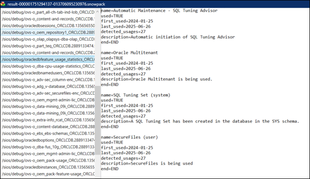 Enable and use debug mode in Snow Inventory Oracle Scanner (SIOS)
